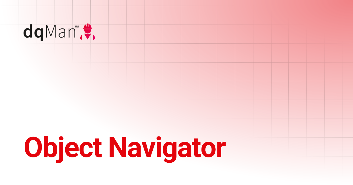 Object Navigator Dqman Documentation